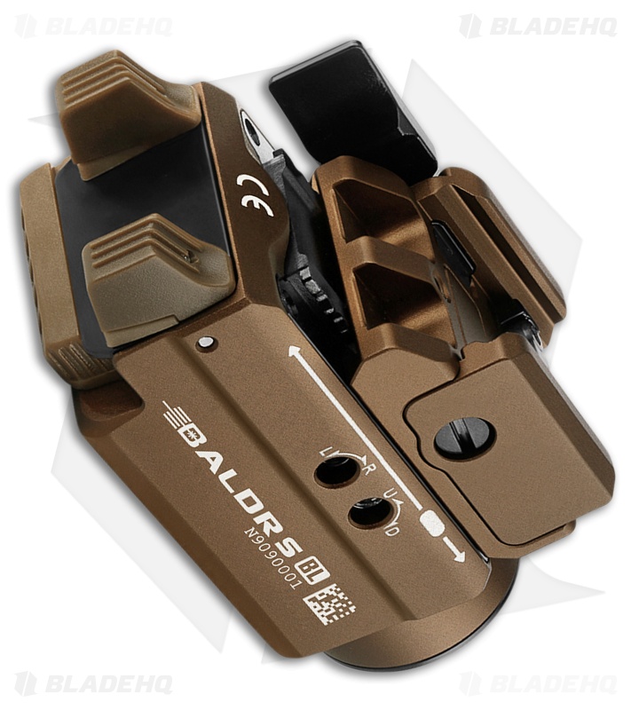 Olight BALDR S Tactical LED Flashlight Desert Tan Blue Laser