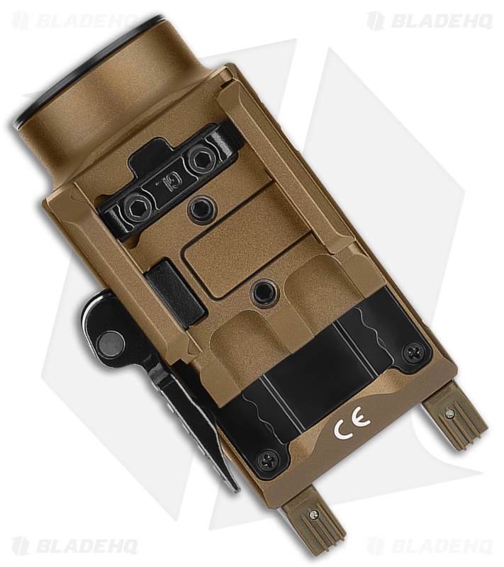 Olight BALDR S Tactical LED Flashlight Desert Tan Blue Laser