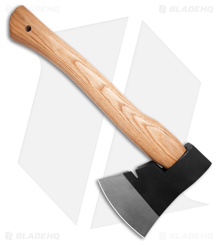 Angelo B Carpenters Axe Brown Wood Black C45 Steel Head - Blade HQ