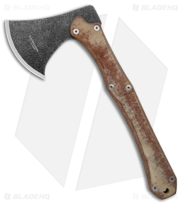 Condor Mountain Pass Axe Micarta w/ Leather Sheath - Blade HQ