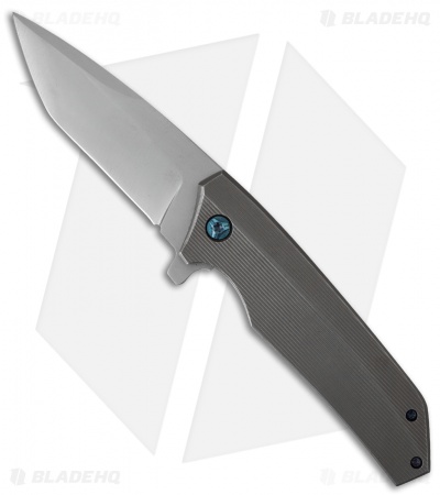 Venier Forge Ronin Frame Lock Flipper Knife 3D Milled Titanium (3.3 ...